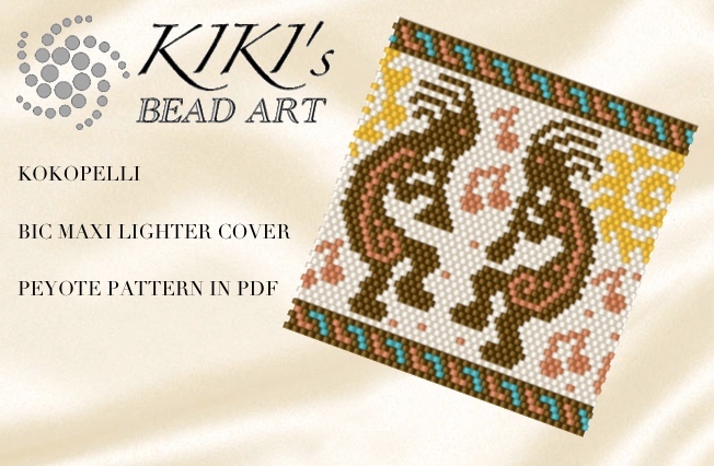Lighter Cover pattern Peyote Pattern, bead pattern for BIC M | Inspire ...