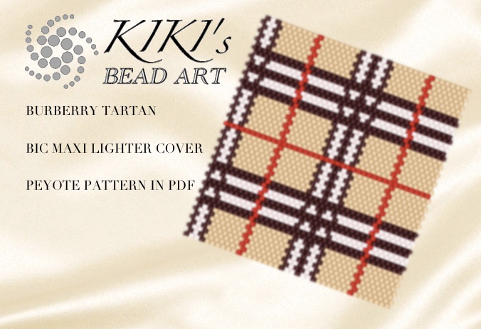 Lighter Cover pattern Peyote Pattern bead pattern for BIC MA | Inspire ...