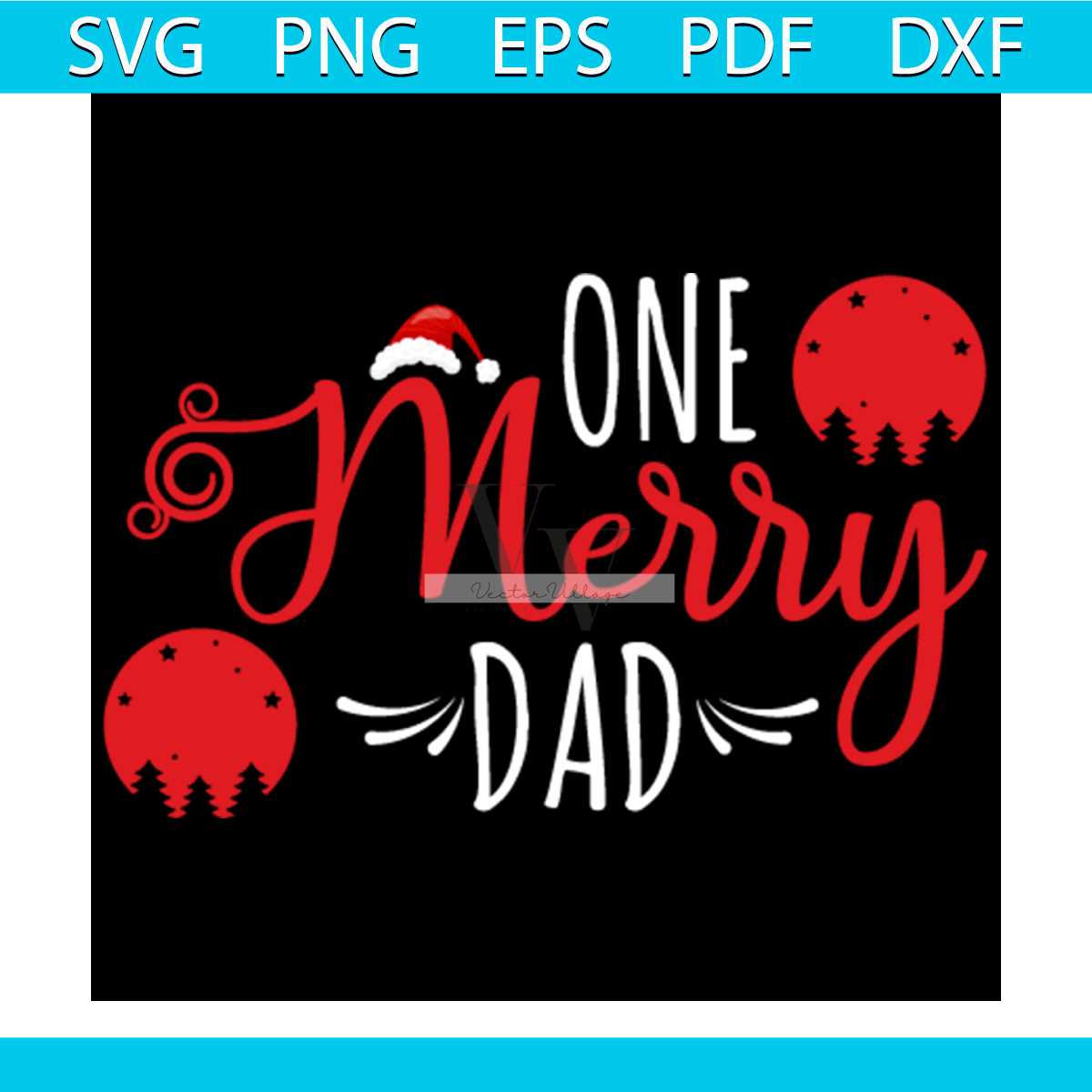 One Merry Dad Svg, Christmas Svg, Merry Christmas Svg, Happy | Inspire ...