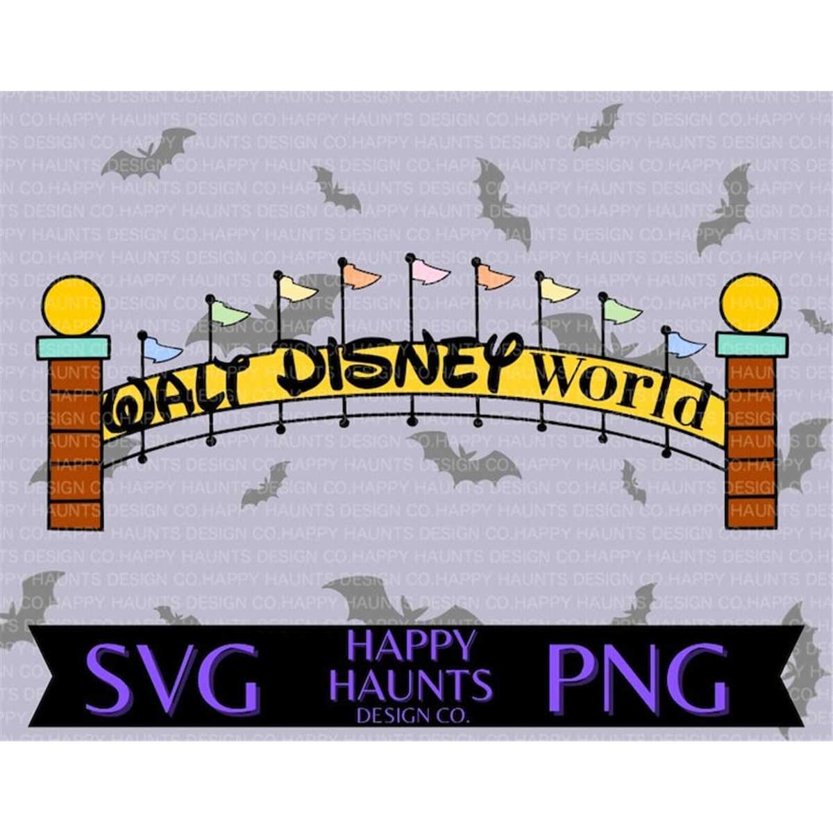 Wdw park signs SVG, easy cut file for Cricut, Layered by col | Inspire ...
