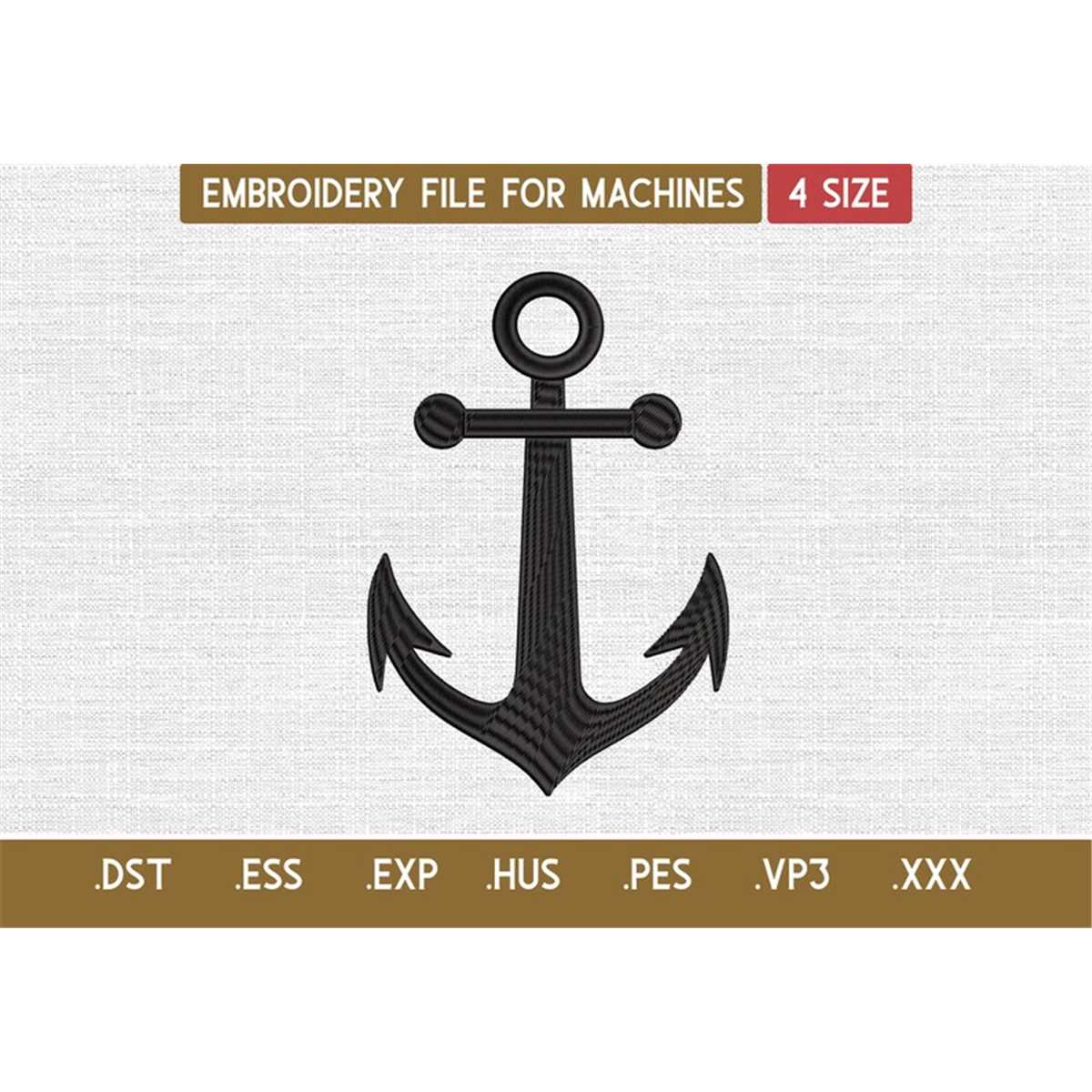 Anchor Embroidery Design File, Anchor Embroidery Design File | Inspire ...