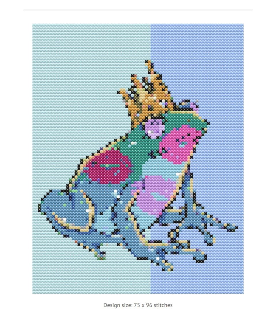 Cross stitch pdf frog scheme - Inspire Uplift