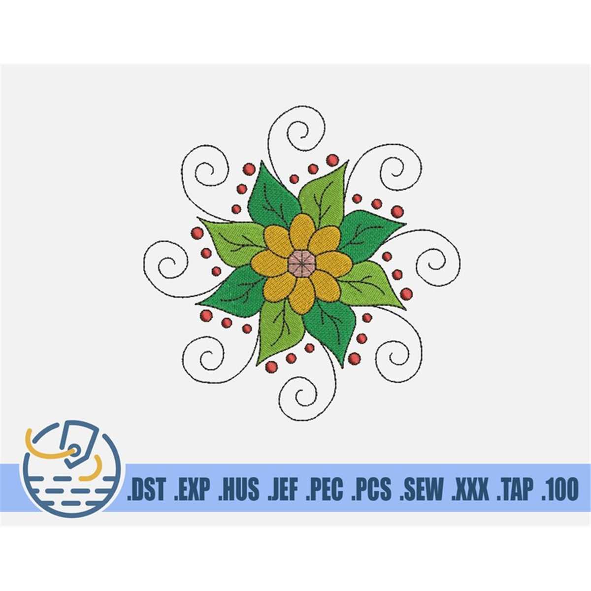 Flower Embroidery File - Instant Download - Beautiful Lotus - Inspire ...