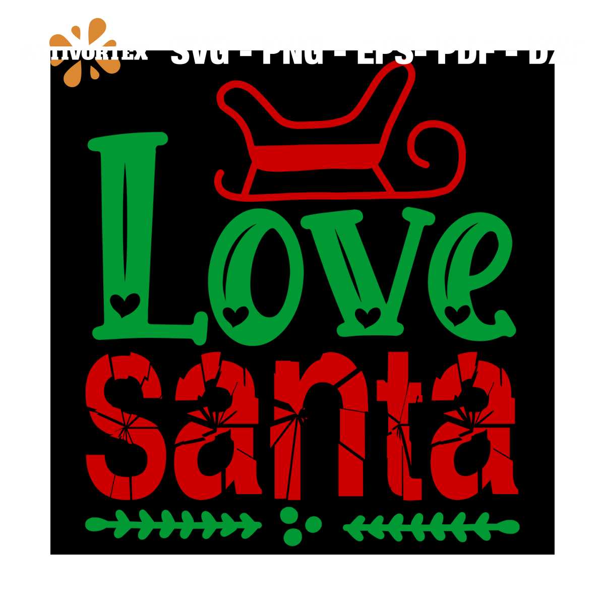 Love Santa Svg, Christmas Svg, Xmas Svg, Santa Claus Svg, Ch - Inspire ...