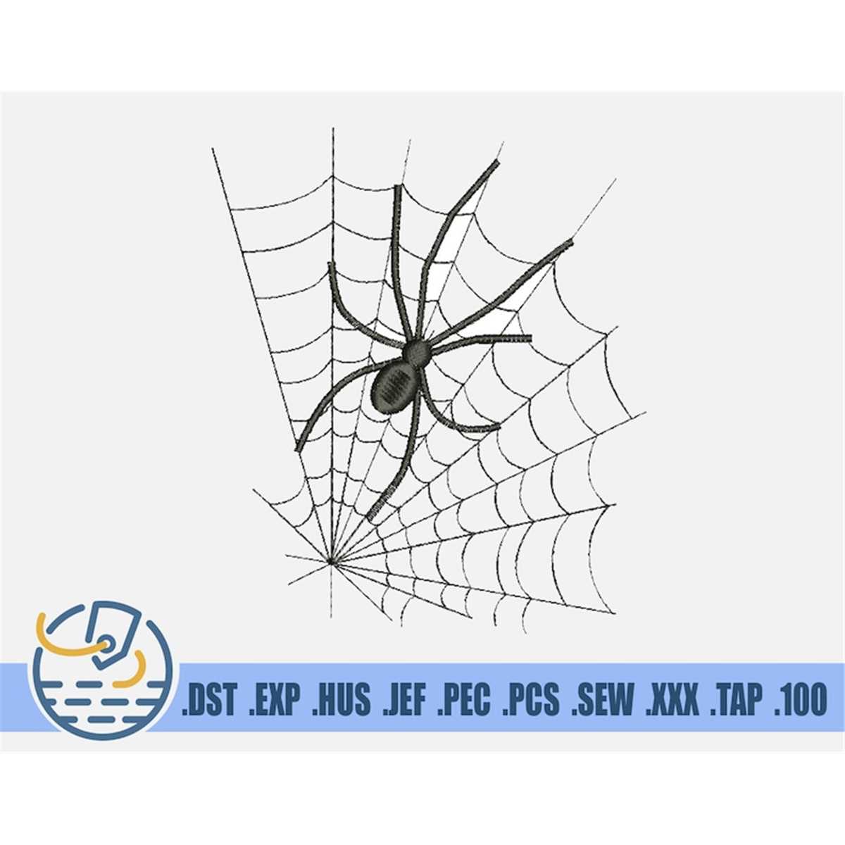 Spider Embroidery File for Halloween - Scary Spider Design - | Inspire ...