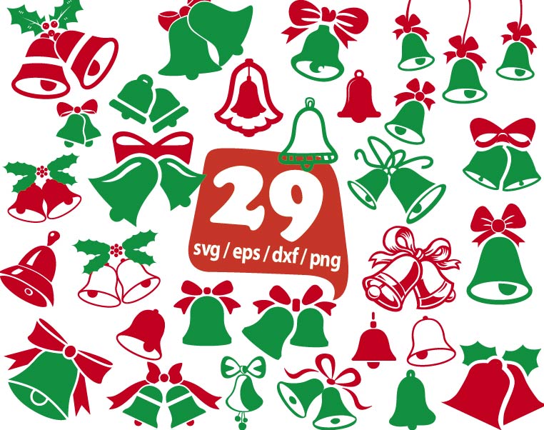 Christmas Bell Svg Bundle, Wedding Bells Vector, Jingle Bell - Inspire ...