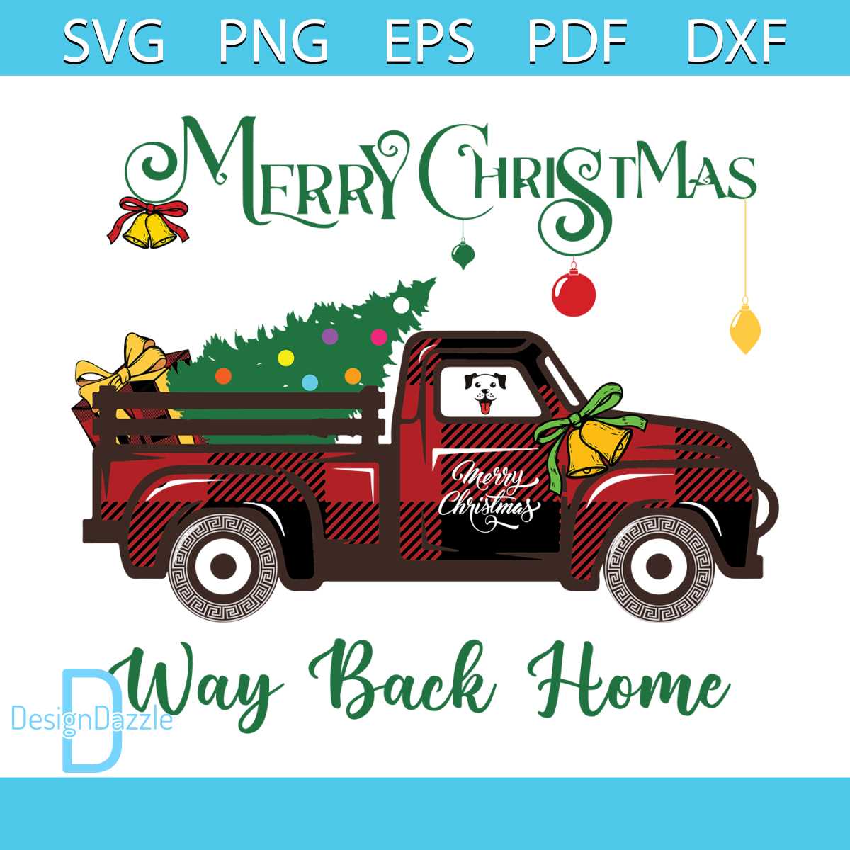 Merry Christmas Way Back Home Svg, Christmas Svg, Xmas Svg, | Inspire ...