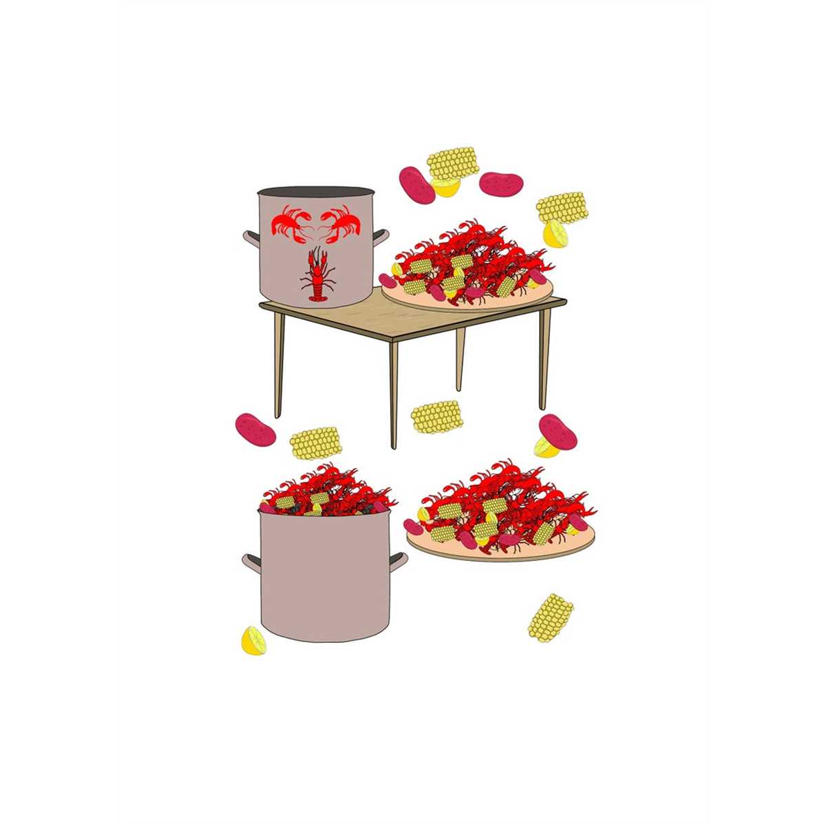 Crawfish, Pot, Clipart, SVG, Cut File, Silhouette Cameo, Cri - Inspire ...