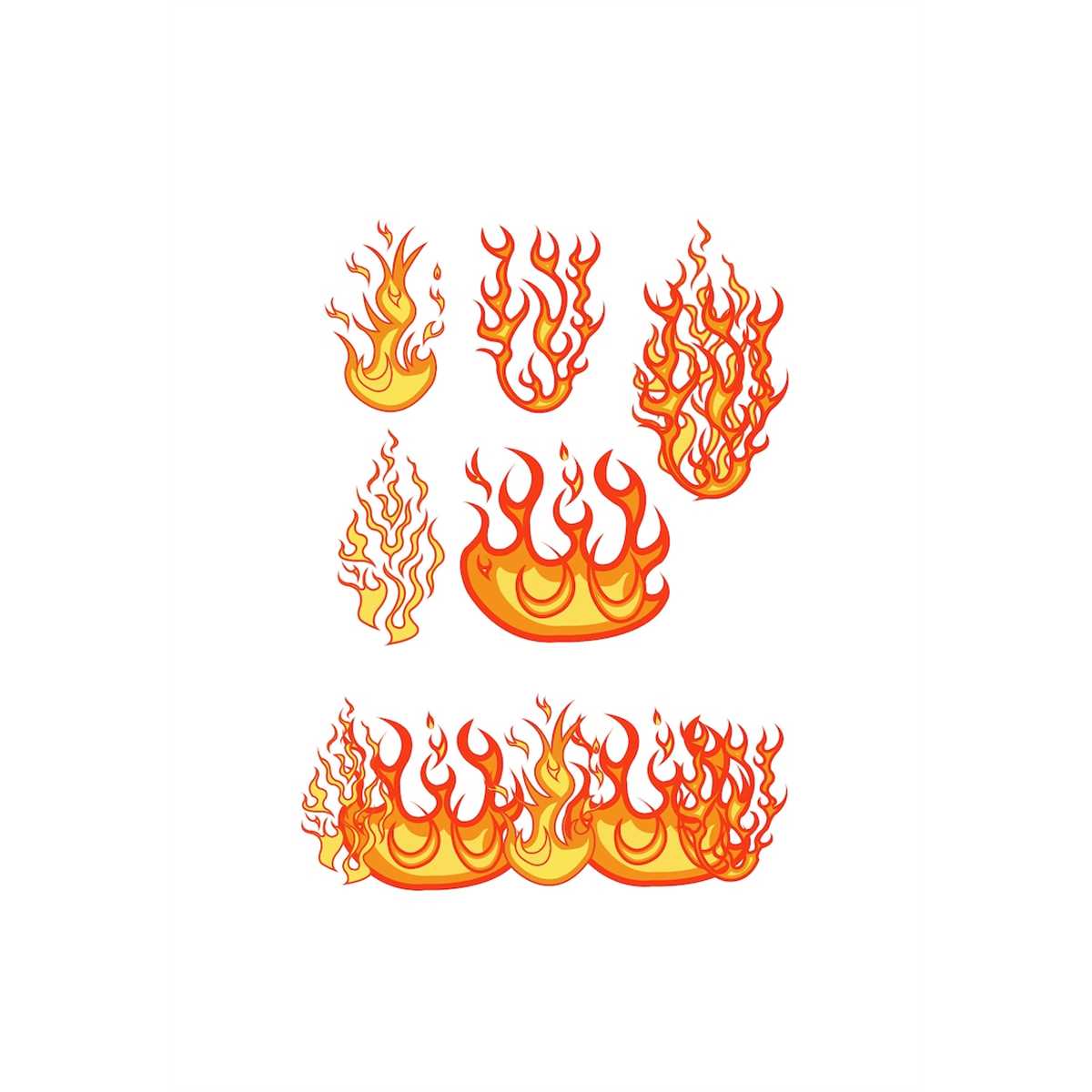 Fire SVG Files, Fire Clipart, Fire Dxf Files, Flames Cricut - Inspire ...