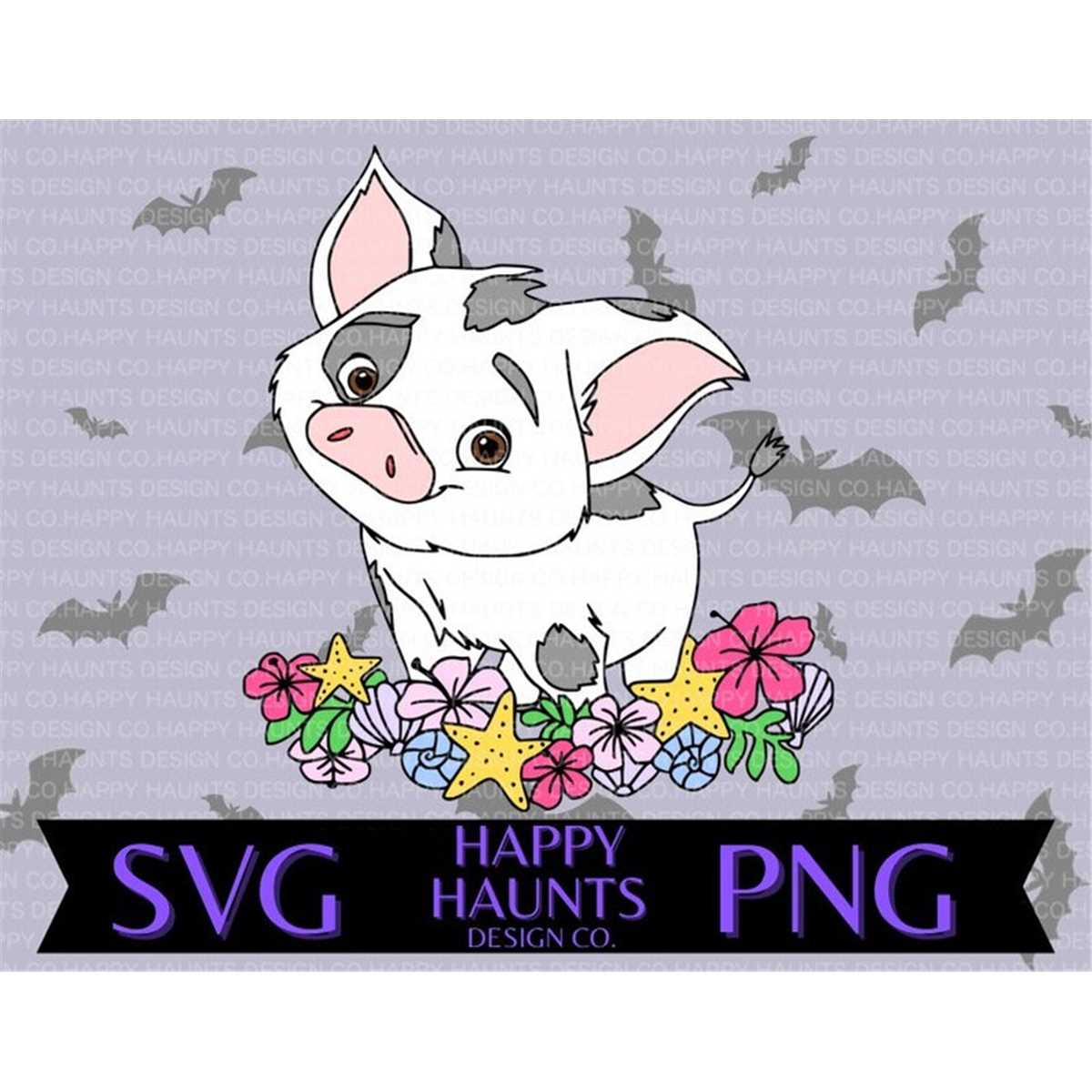 Pua SVG, easy cut file for Cricut, layered by colour | Inspire Uplift