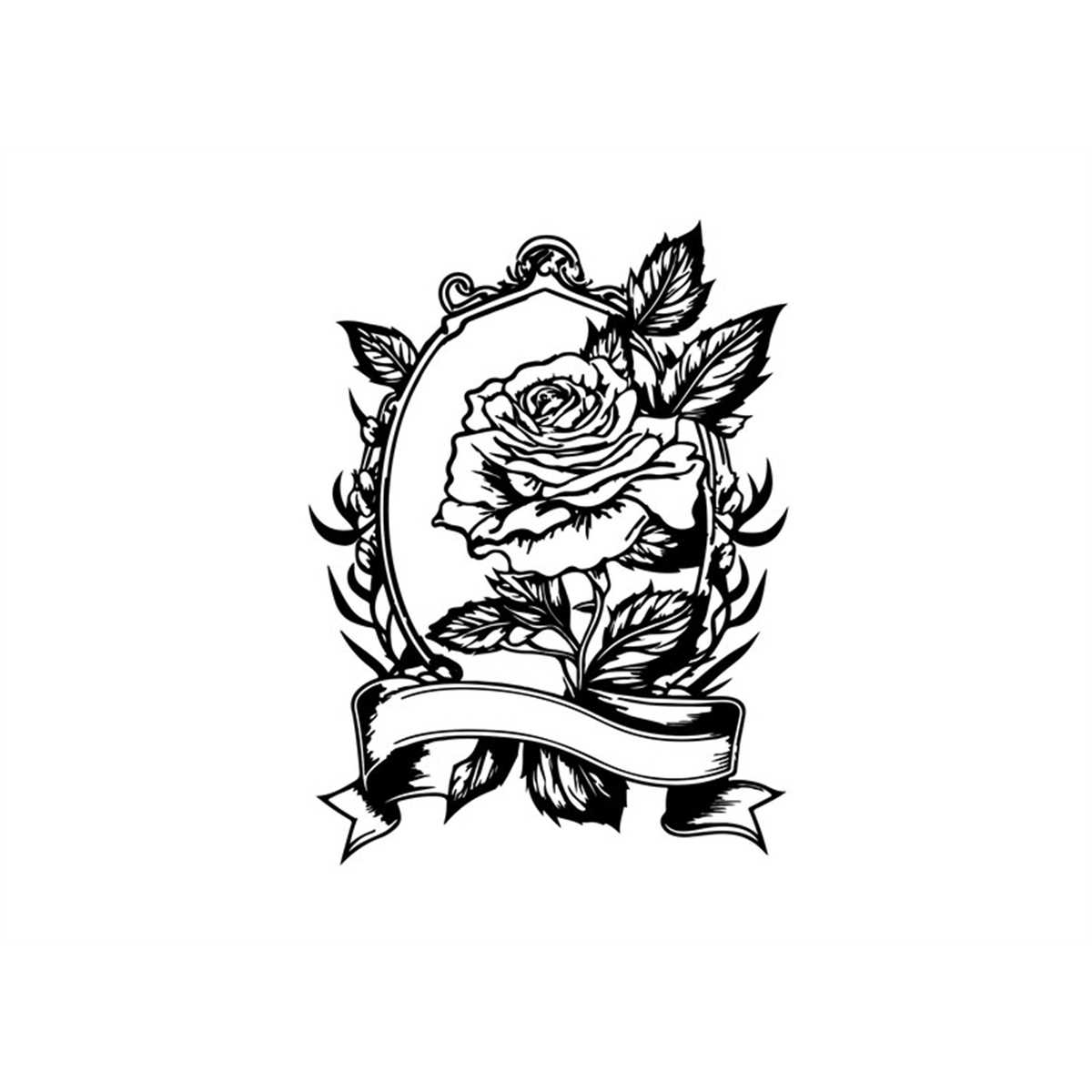 ROSE SVG, ROSES Vector Svg, Rose Clipart, Rose Svg cut files | Inspire ...