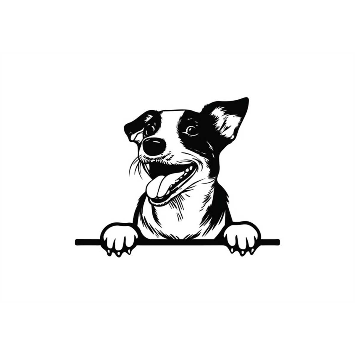 PEEKING JACK RUSSELL Terrier Svg, Peeking Jack Russell Terri | Inspire ...