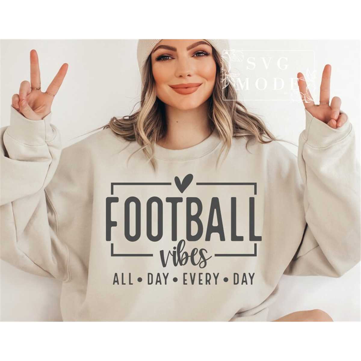 Football Vibes SVG PNG PDF, Game Day Svg, Football Svg, Game | Inspire ...