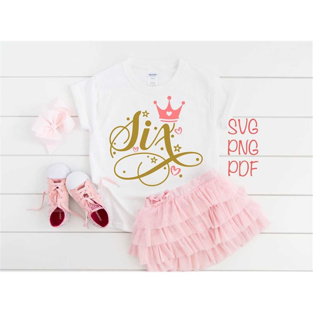 Six Birthday SVG PNG PDF , 6th Birthday Svg, Birthday Svg, S | Inspire ...
