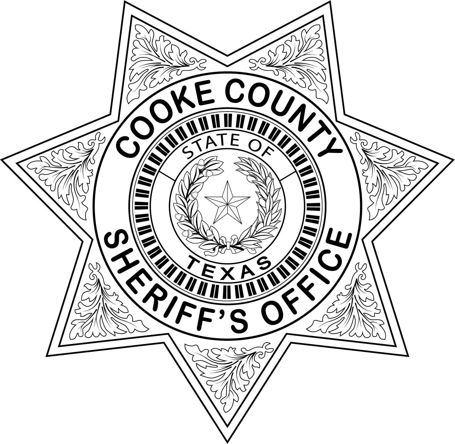 Cooke County Sheriffs office badge Texas vector file for las | Inspire ...