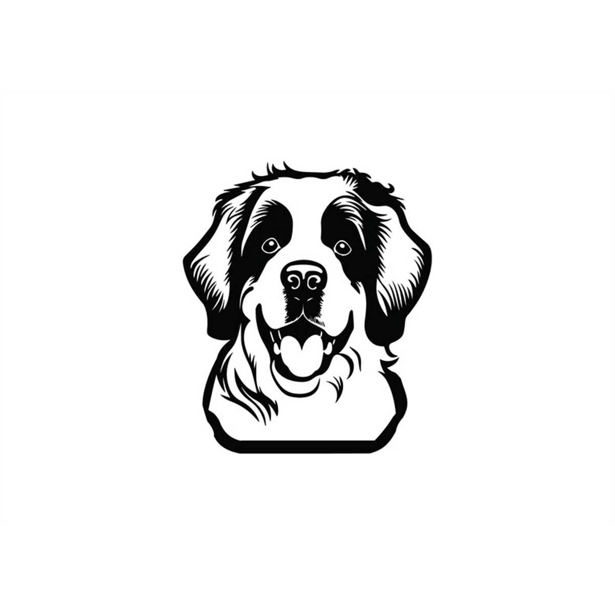 SAINT BERNARD HEAD Svg, Saint Bernard Head Clipart, Saint Be | Inspire ...