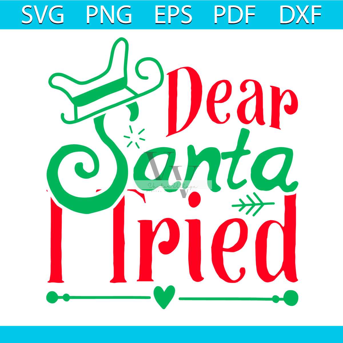 Dear Santa I Tried Svg, Christmas Svg, Xmas Svg, Santa Sleig - Inspire ...