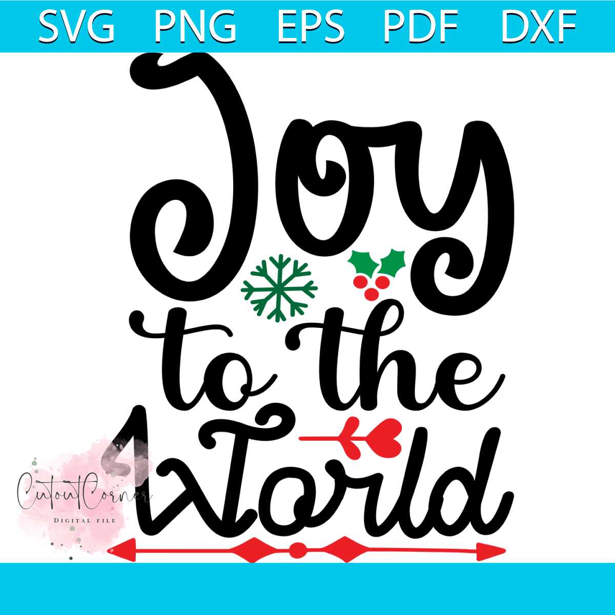 Joy To The World Svg, Christmas Svg, Christmas Spirit Svg, X | Inspire ...