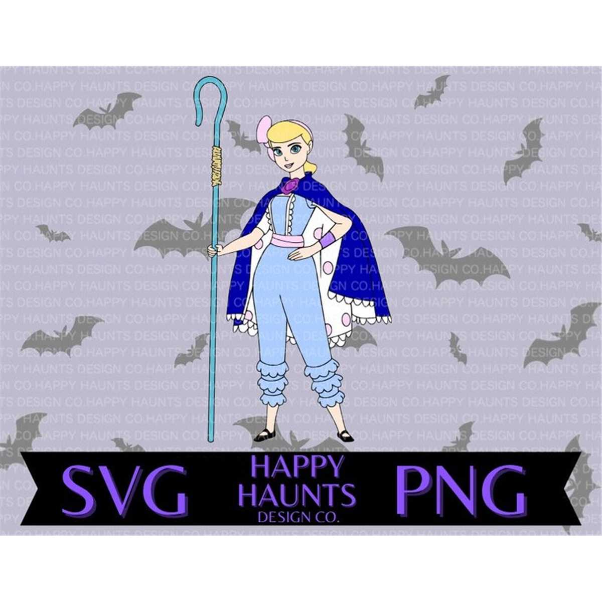 Bo peep SVG, easy cut file for Cricut, Layered by colour | Inspire Uplift