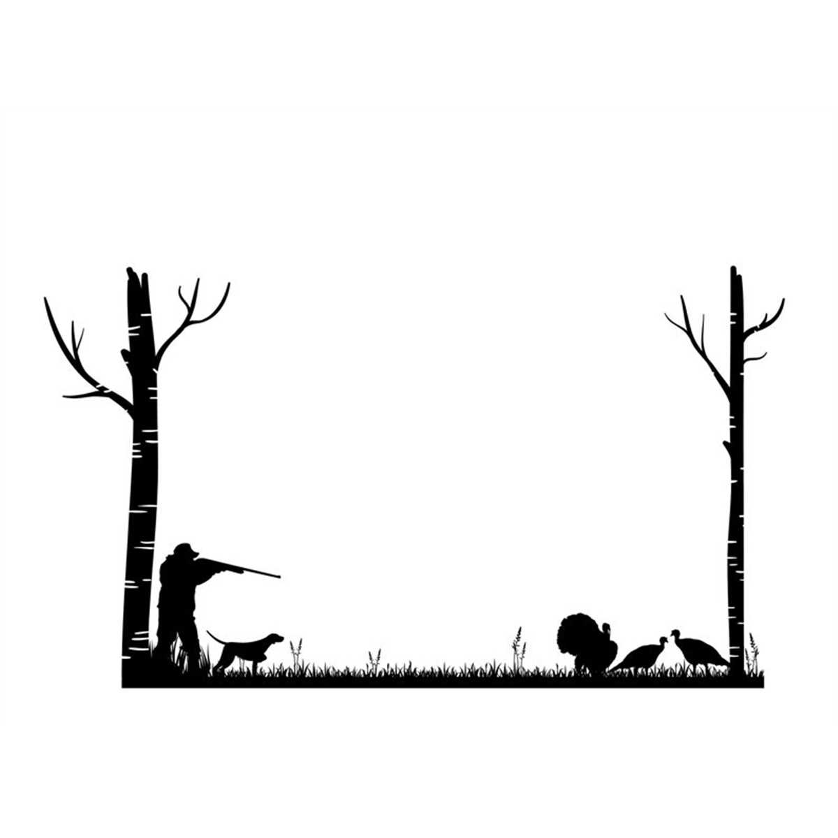 TURKEY HUNTER SVG, Turkey Hunter Clipart, Turkey hunter cut | Inspire ...