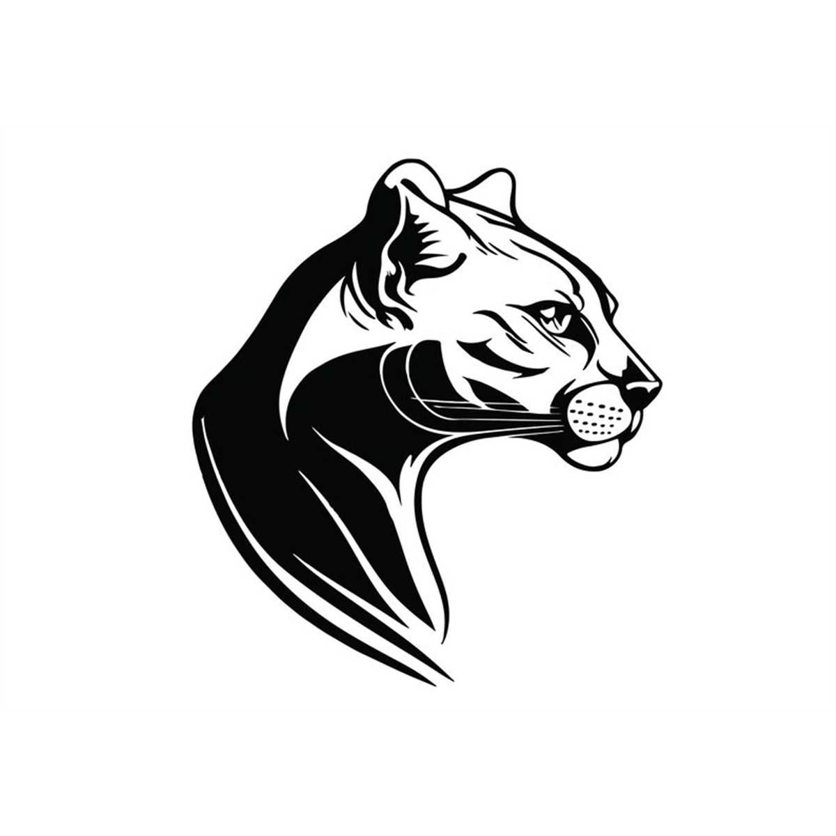 COUGAR HEAD SVG, Cougar Clipart, Cougar Head Svg Cut File Fo | Inspire ...