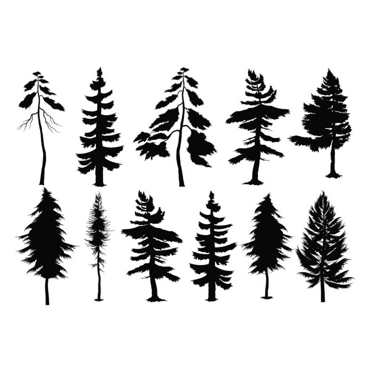 evergreen trees svg - Inspire Uplift