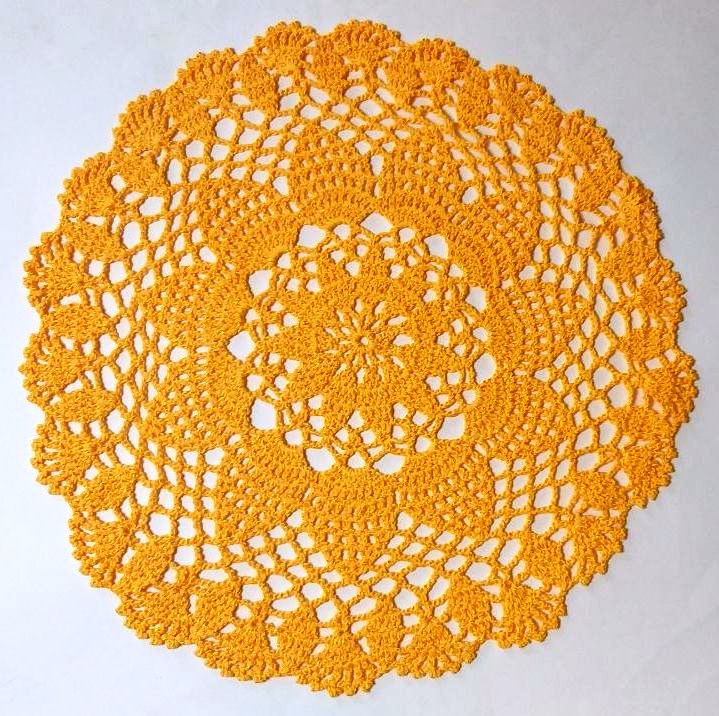 Doilies crochet pattern, pattern download, crochet placemat, - Inspire ...