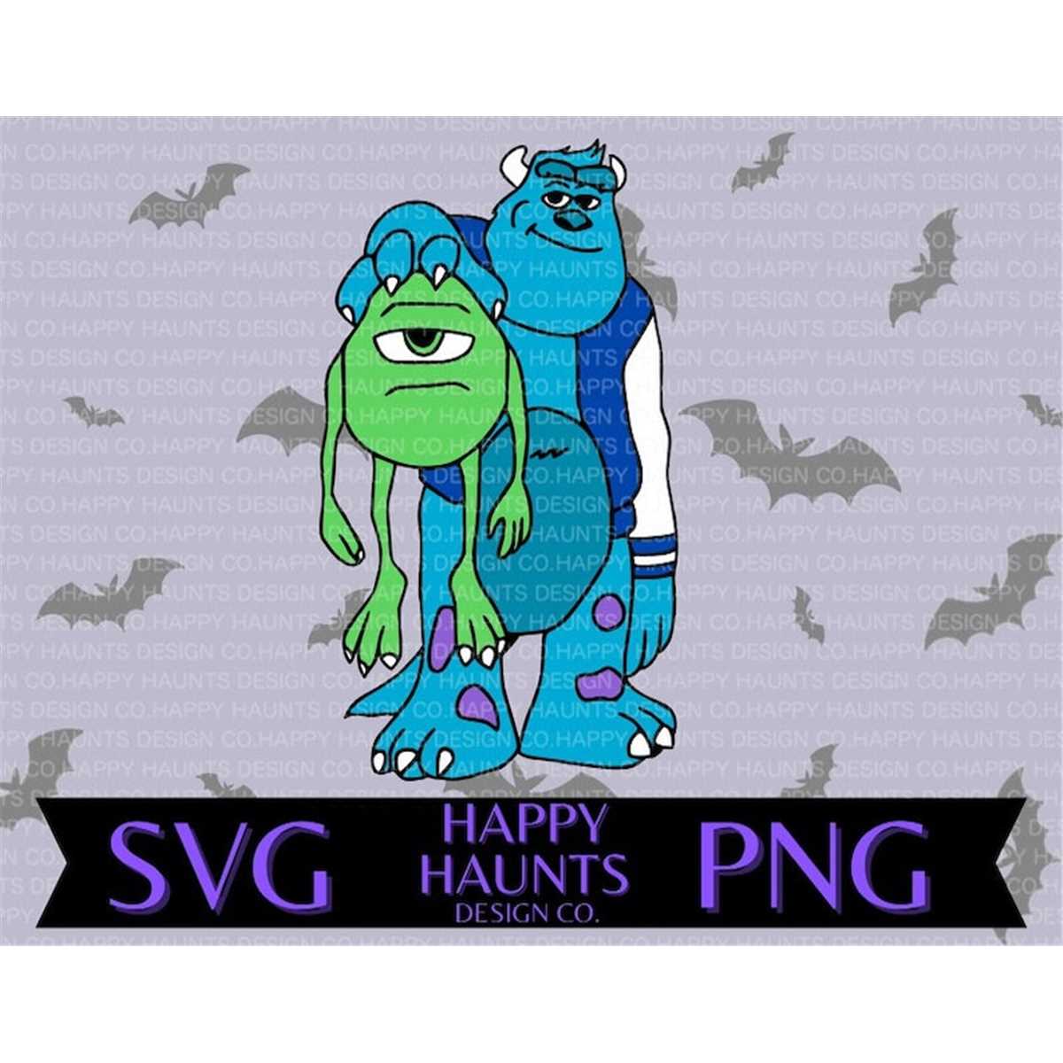 Sulley and mike SVG, easy cut file for Cricut, Layered by co - Inspire ...