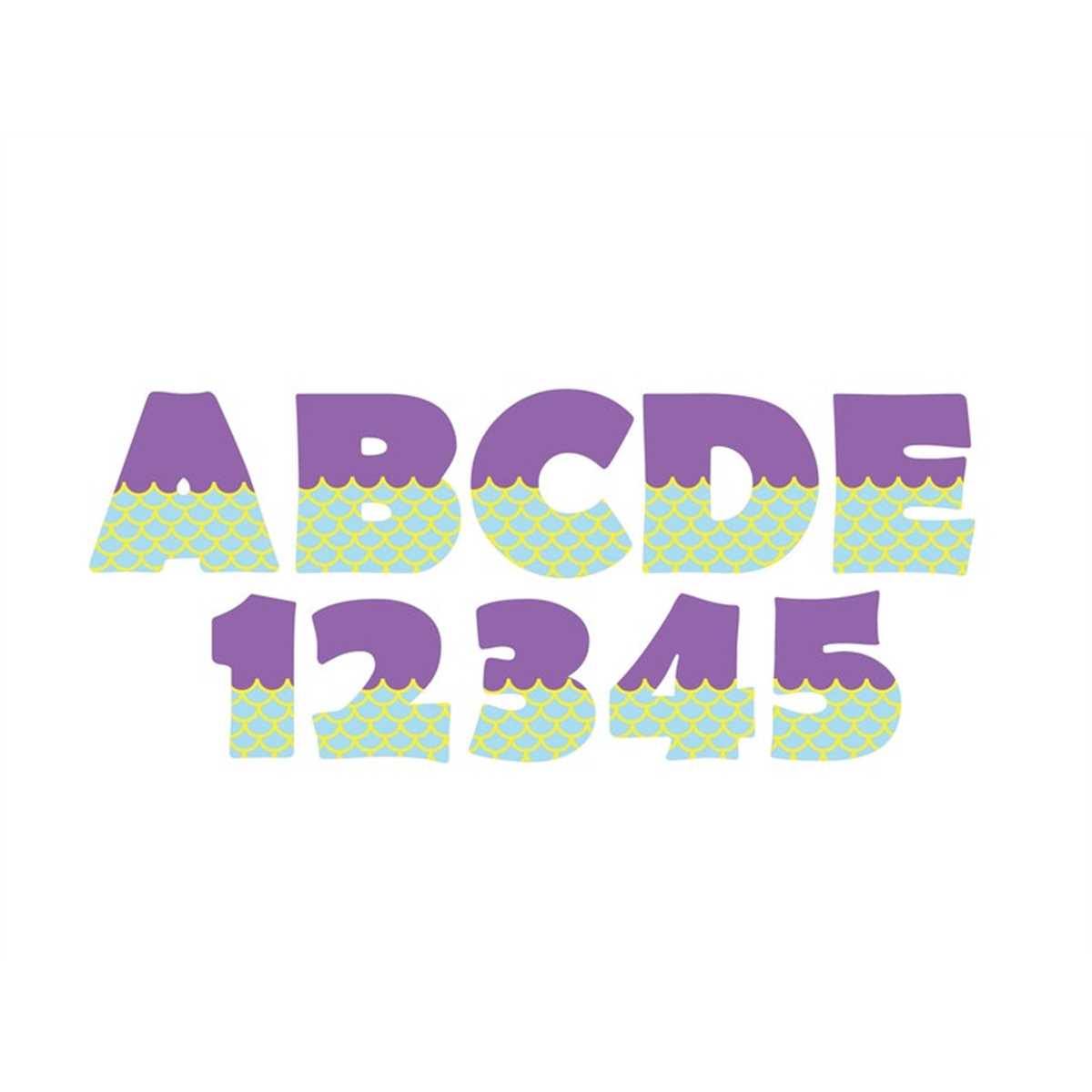 MERMAID FONT SVG Files, Mermaid Alphabet Svg Files, Mermaid - Inspire ...