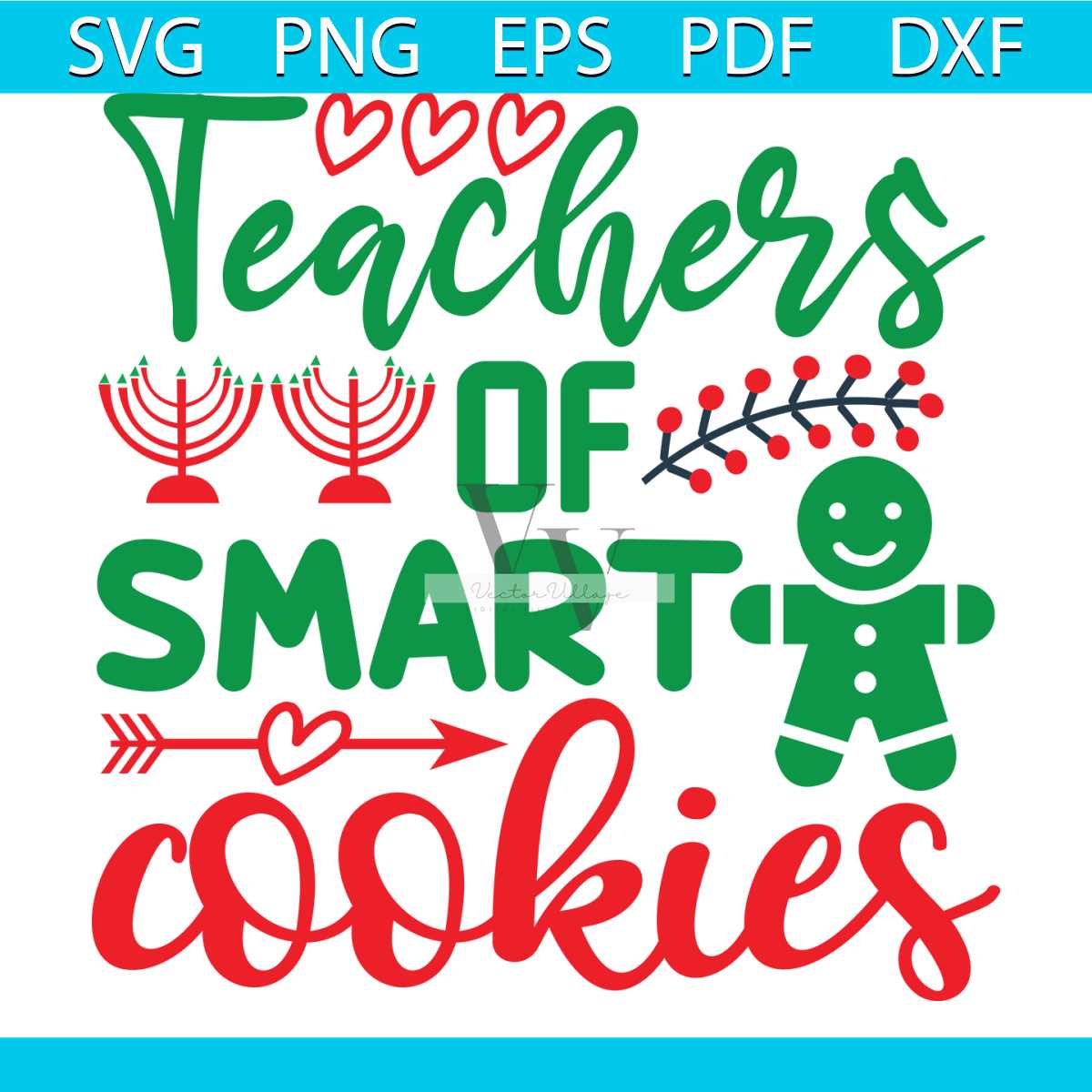 Teachers Of Smart Cookies Svg, Christmas Svg, Xmas Svg, Red - Inspire ...