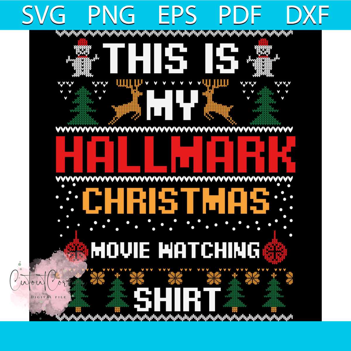 This Is My Hallmark Christmas Svg, Christmas Svg, Xmas Svg, | Inspire ...