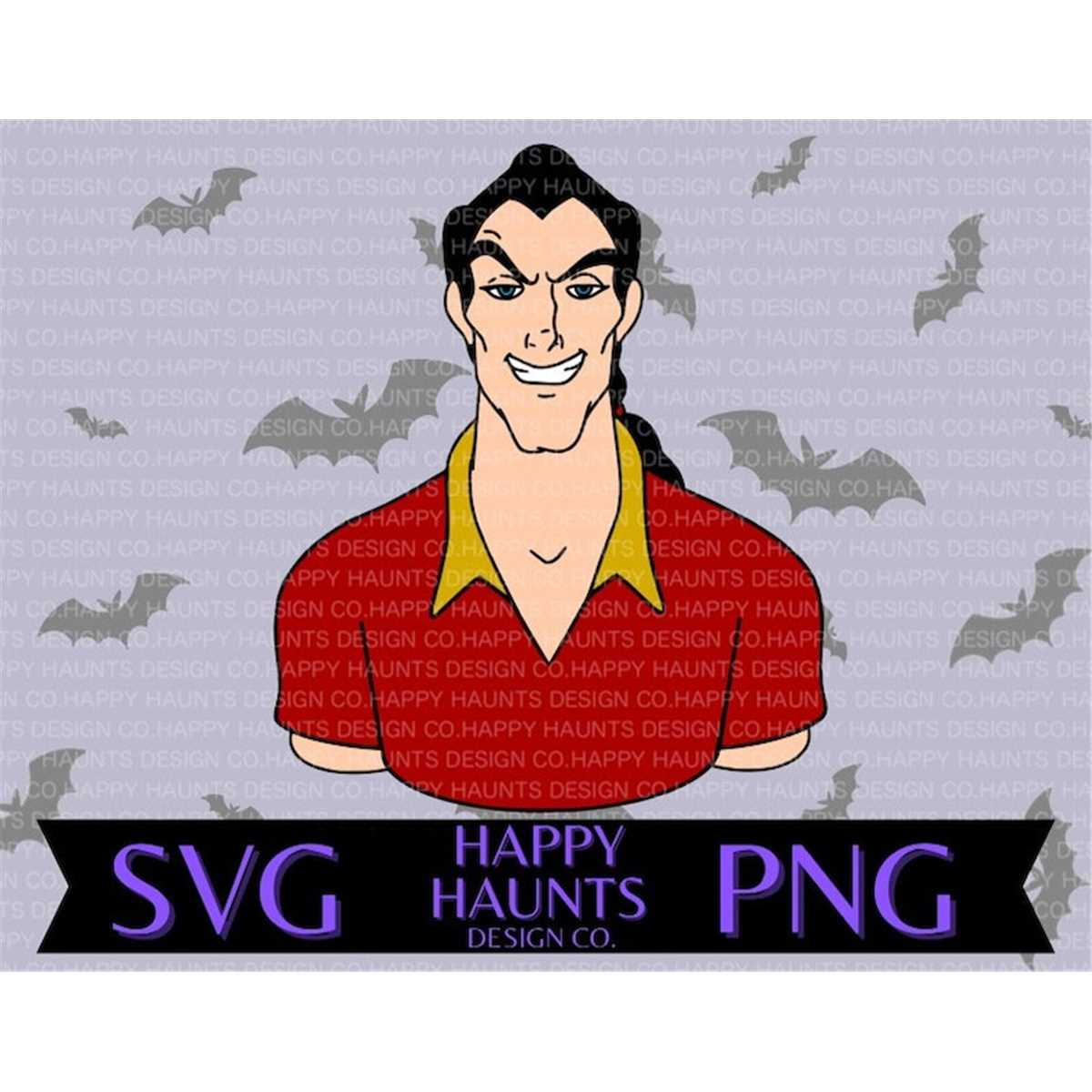 Gaston SVG, easy cut file for Cricut, Layered by colour - Inspire Uplift