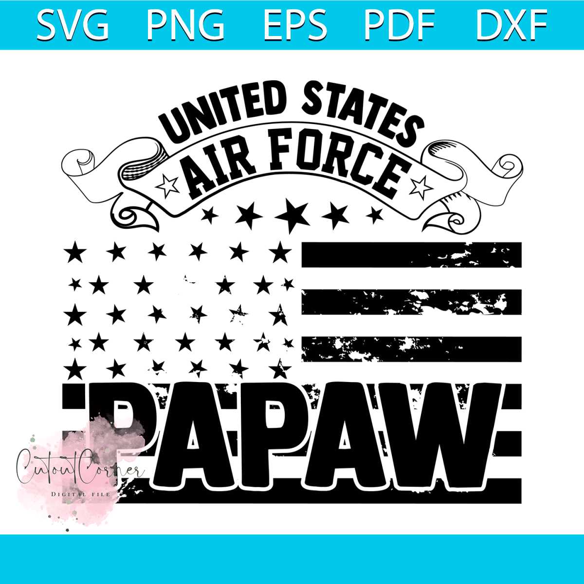 United States Air Force Papaw Svg, Veteran Svg, United State - Inspire ...
