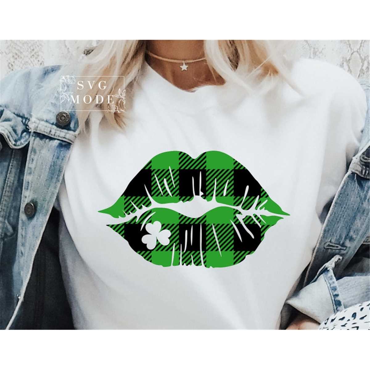 Lips With Clover SVG PNG PDF, St Patricks Kiss Svg, Lucky Sv | Inspire ...