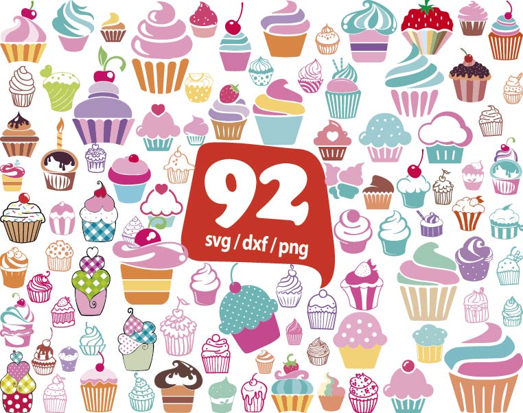 Birthday Cupcake SVG, BuCupcake SVG, Muffin SVG, Dessert Svg - Inspire ...
