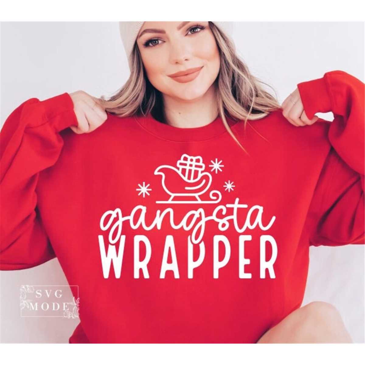 Gangsta Wrapper SVG PNG PDF, Christmas Vibes Svg, Merry Chri | Inspire ...