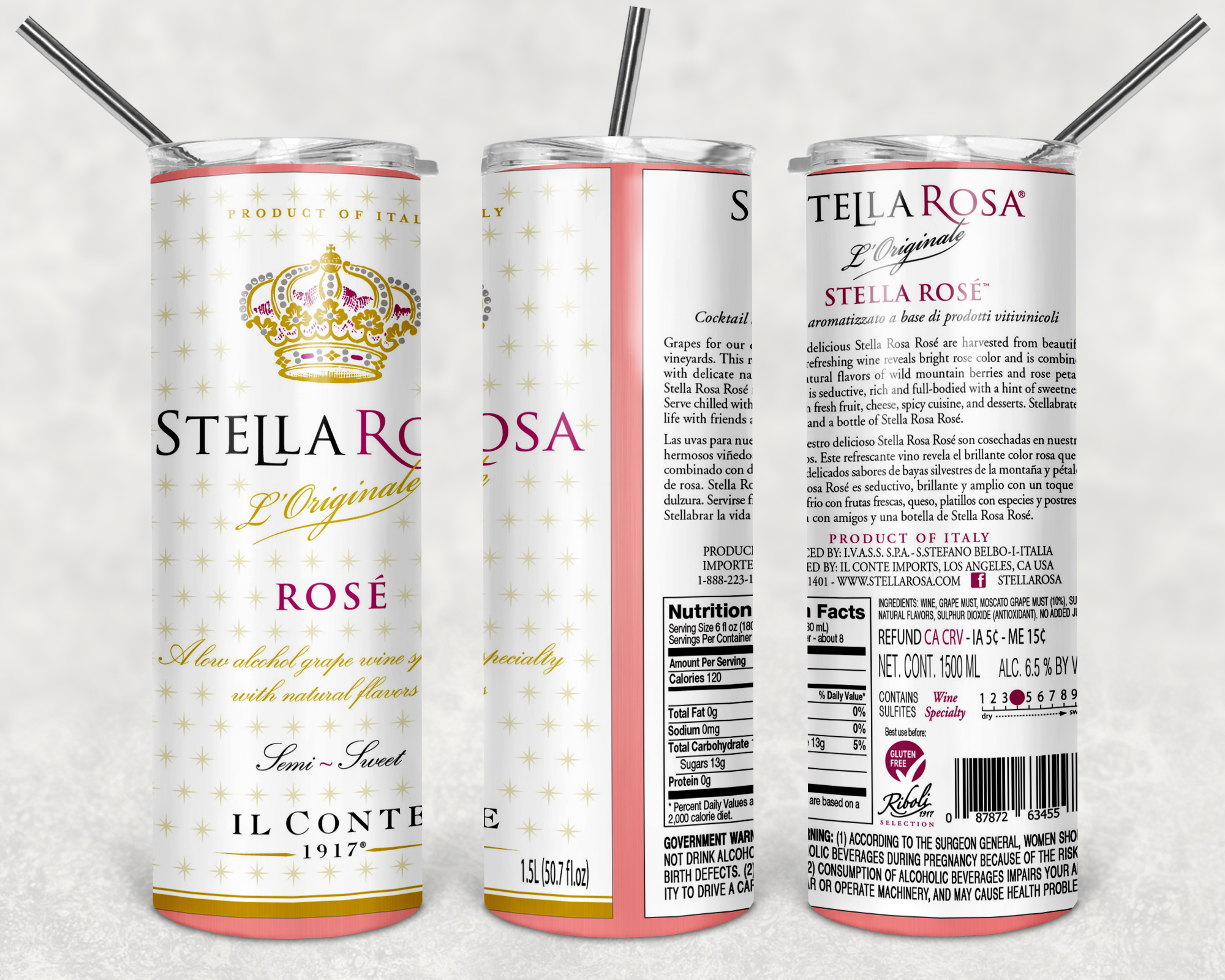 Stella Rosa Rose Tumbler Wrap Design - PNG Sublimation Print | Inspire ...