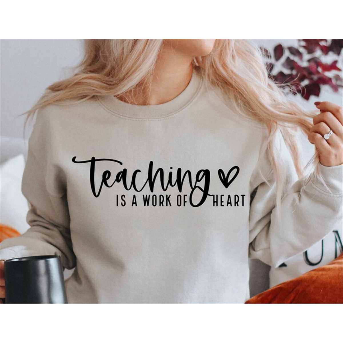 Teaching Is a Work of Heart SVG PNG PDF, Teacher Life Svg, M | Inspire ...