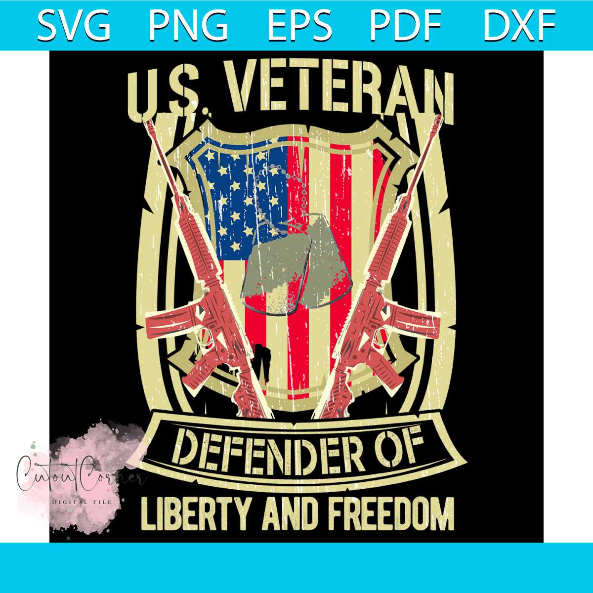 US Veteran Defender Of Liberty And Freedom Svg, Veteran Svg, | Inspire ...