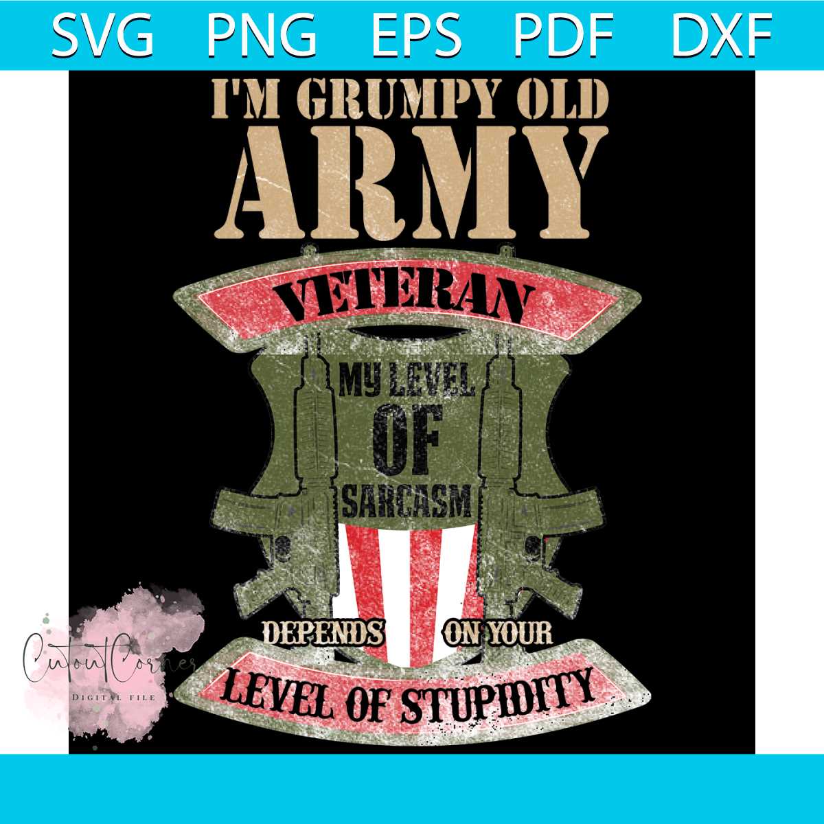 I'm Grumpy Old Army Svg, Veteran Svg, Military Svg, Army Svg | Inspire ...