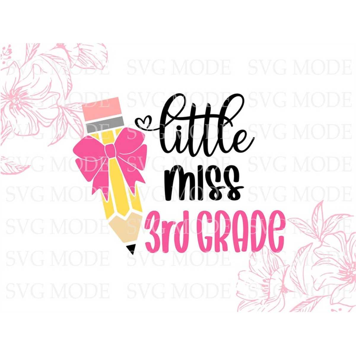 Little Miss Third Grade SVG PNG, Hello 3rd Grade Svg, Back T - Inspire ...
