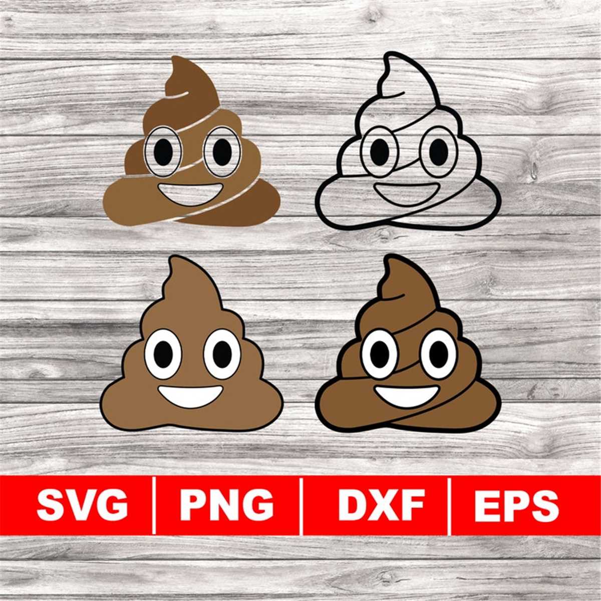Poop svg, png, dxf, eps, Poop face svg, Poop clipart, funny - Inspire ...