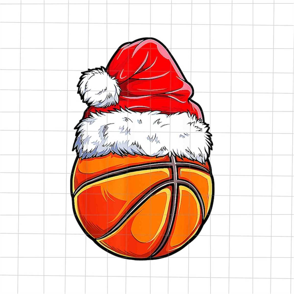Basketball Santa Christmas Png, Basketball Xmas Png, Basketb - Inspire ...