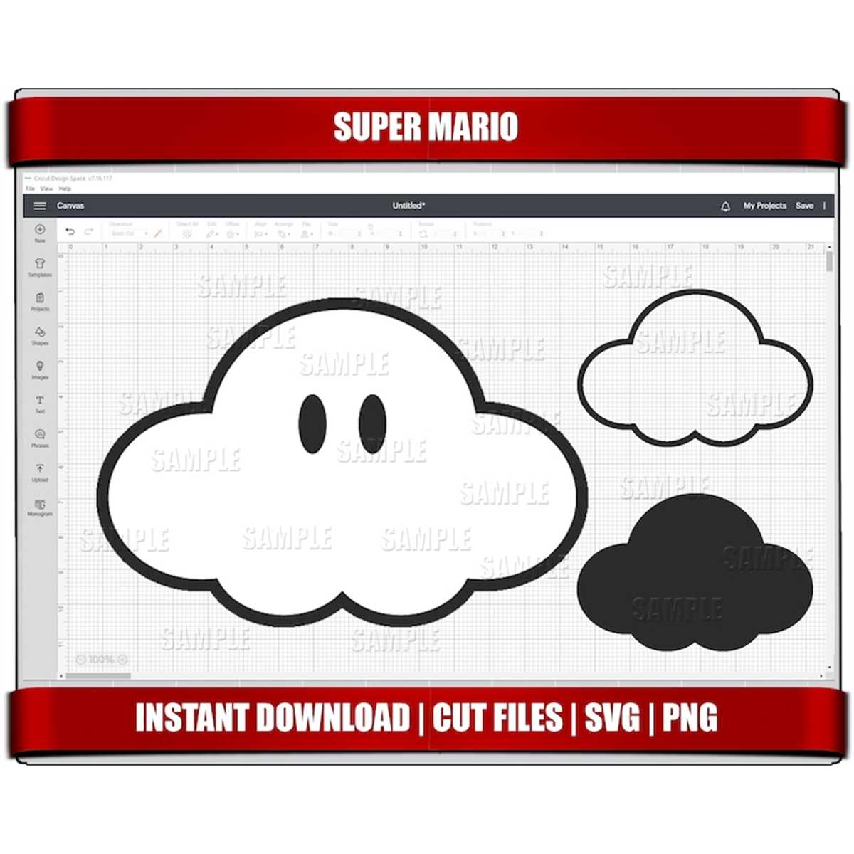 mario svg, mario cloud svg png clipart, luigi svg mario birt | Inspire ...