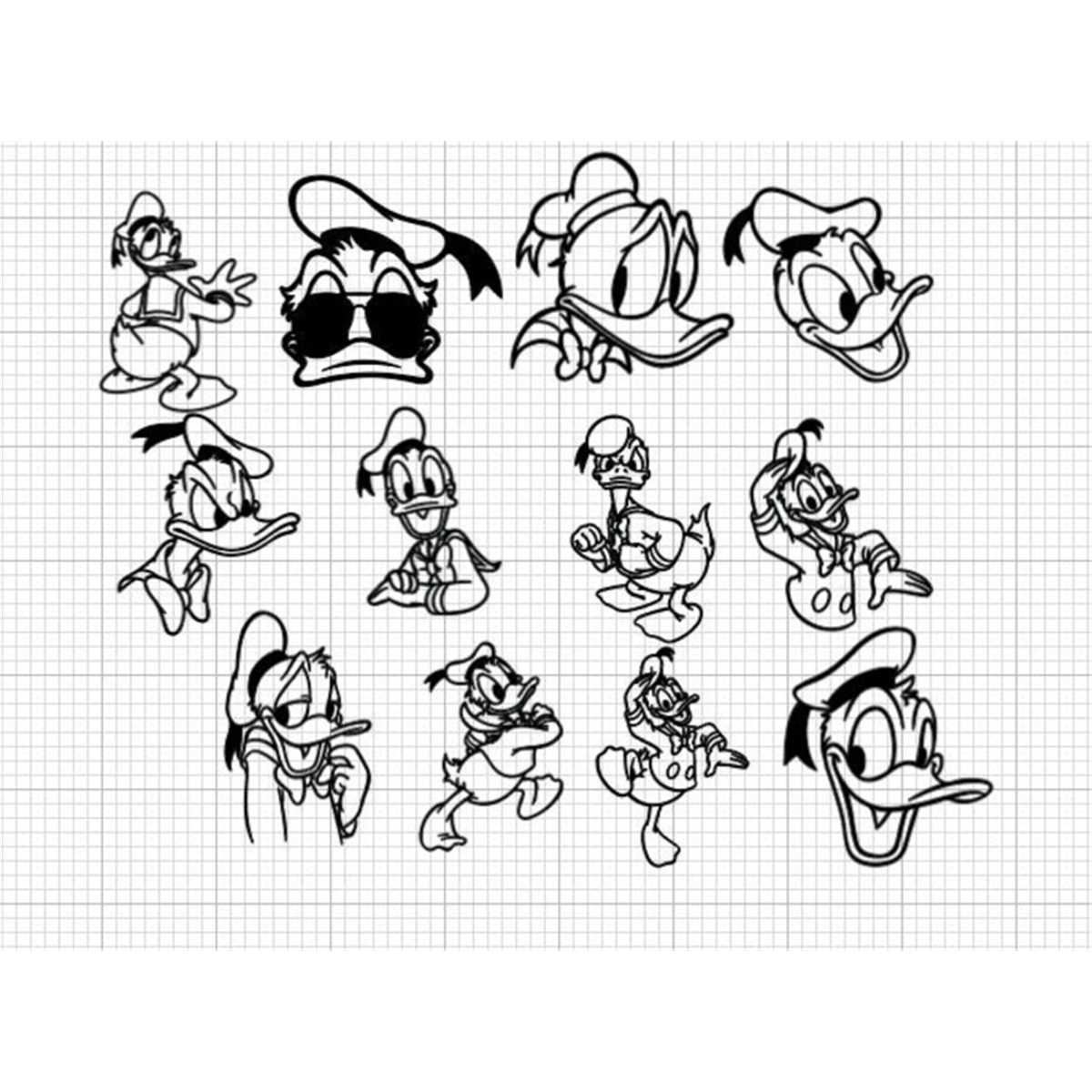donald duck svg, donald duck svg bundle, sassy donald svg, c | Inspire ...