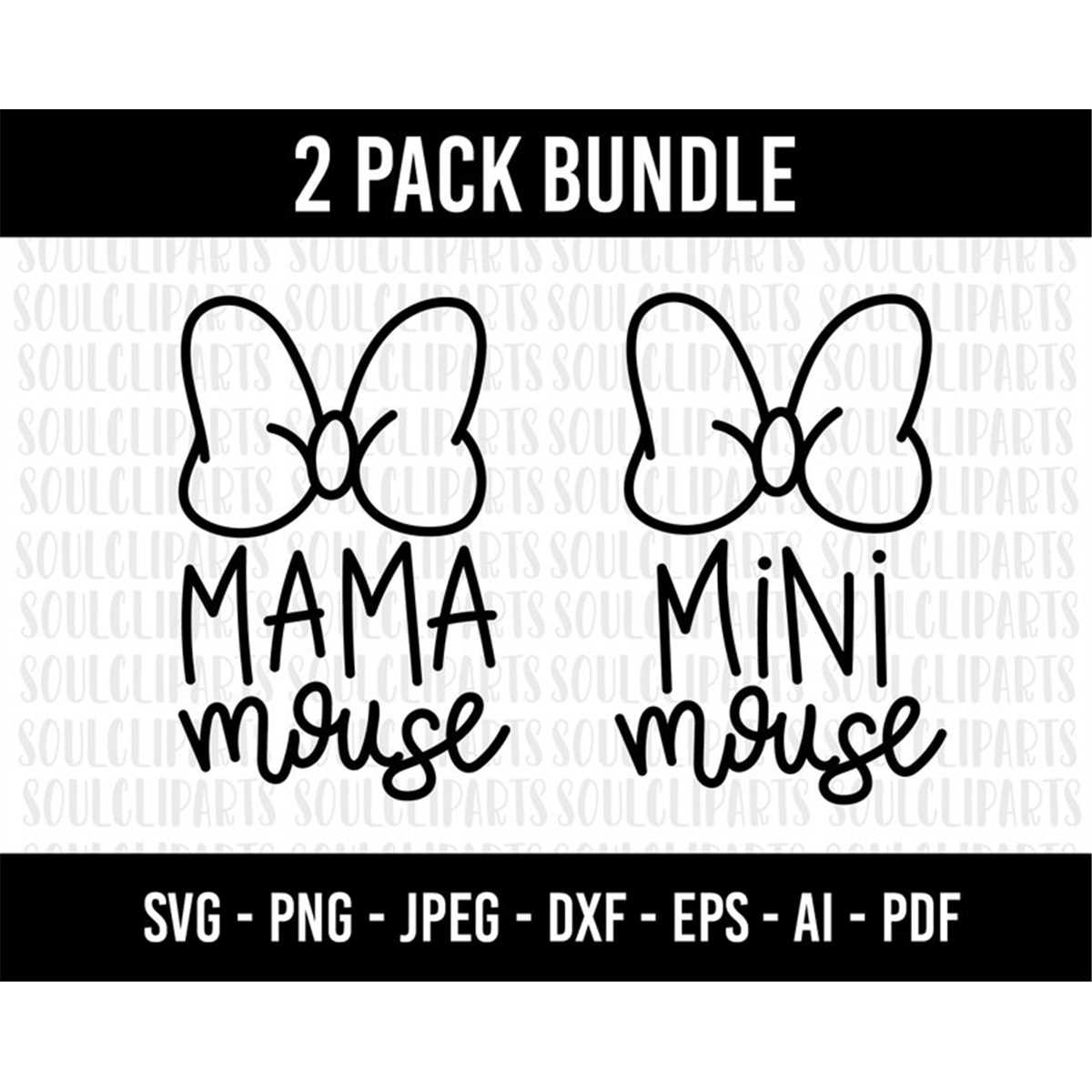 COD313- Mama Mouse SVG, Mini Mouse SVG, Magical Family Trip | Inspire ...