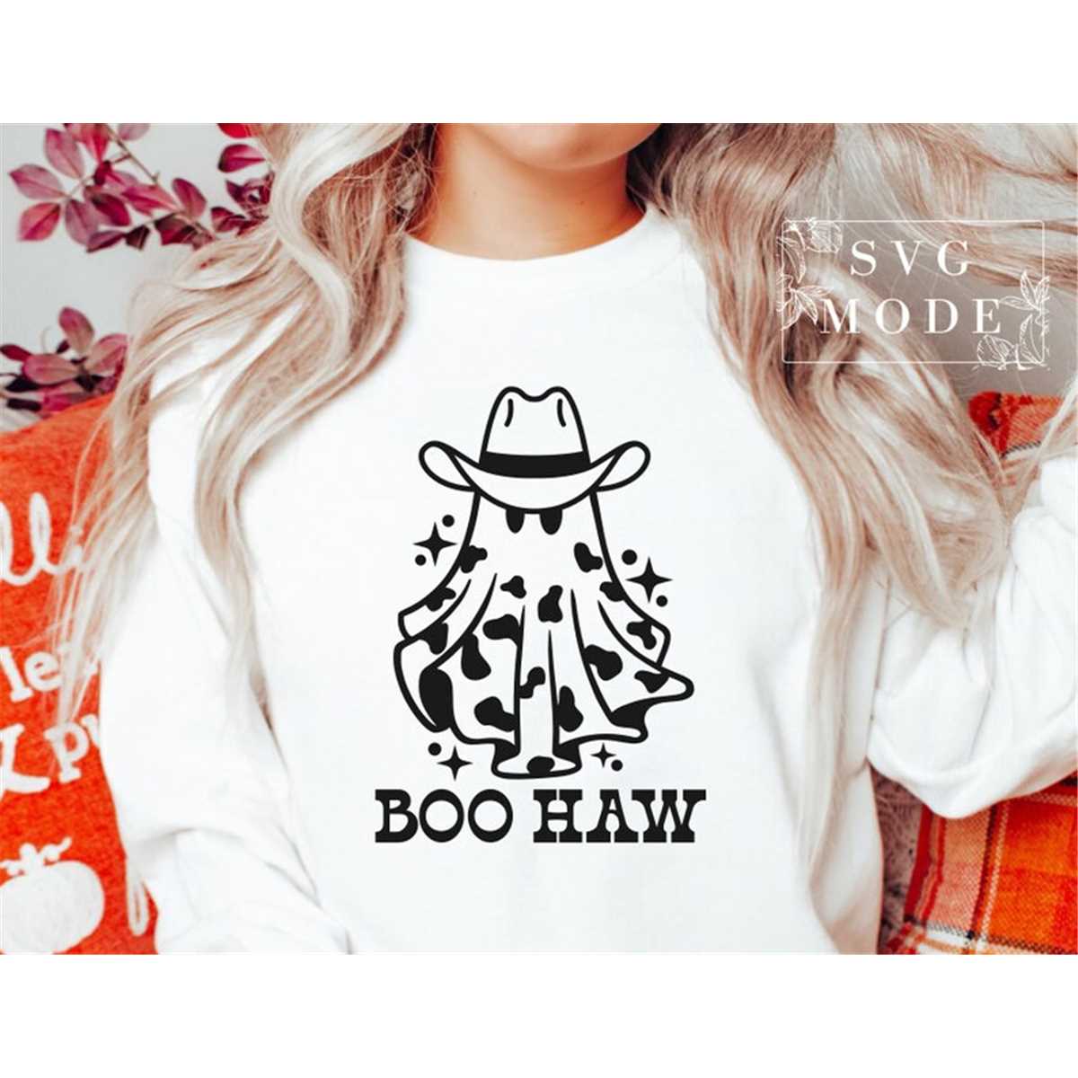 Boo Haw SVG PNG PDF, Cowboy Ghost Svg, Halloween Svg, Funny | Inspire ...