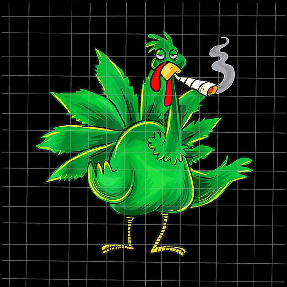 Turkey Weed Smoker Png, Weed Thanksgiving Png, Weed Thankful - Inspire ...