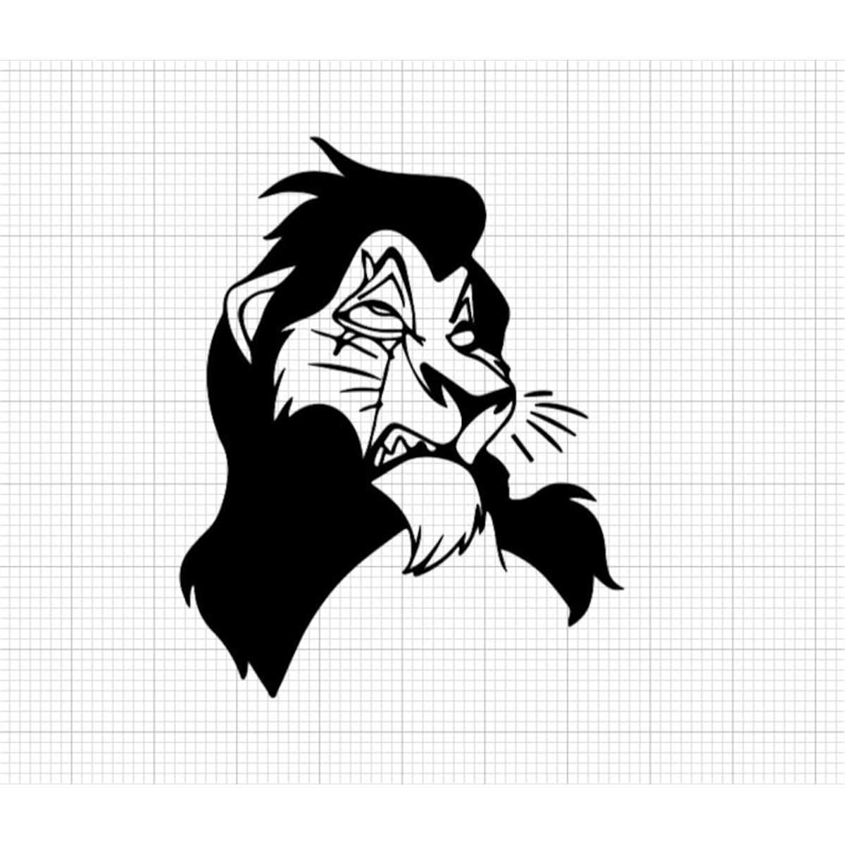 scar svg, scar png, scar eps, scar dxf, lion king svg, for c | Inspire ...