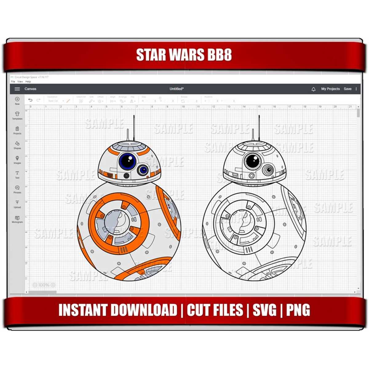 bb8 svg, star wars svg, star wars clipart png, digital star | Inspire ...